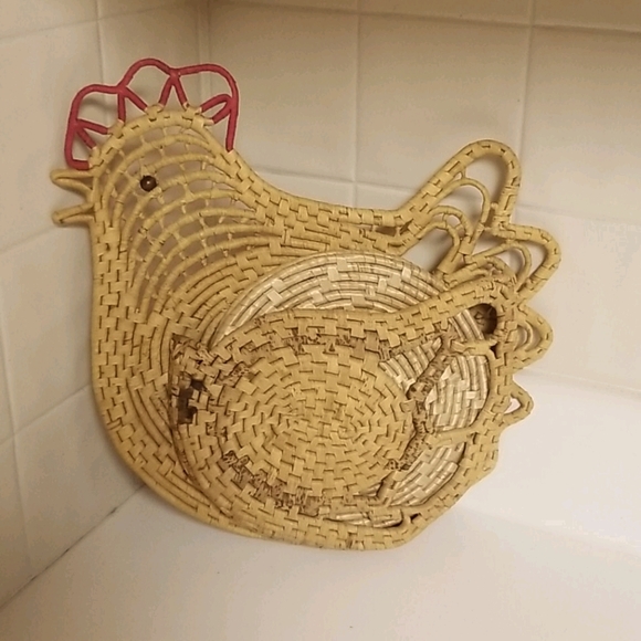 Kitchen | Vintage Chicken Trivet Set | Poshmark